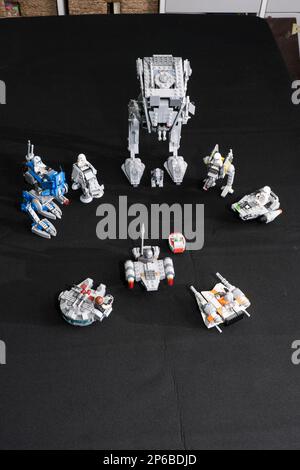 The rebel alliance, the Mandalorian and Grogu confront an AT-ST combat ...