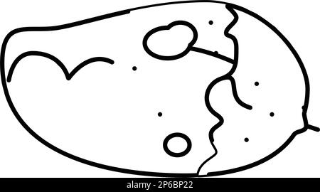 mangoes rotten food line icon vector illustration Stock Vector Image ...