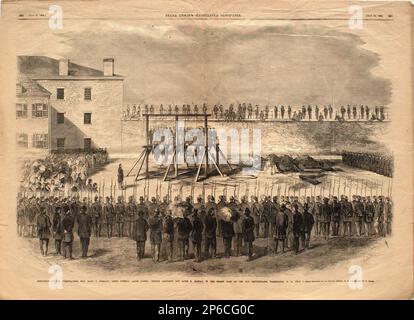 justice, penitentiary system, hanging, execution of Anton Schosser for ...