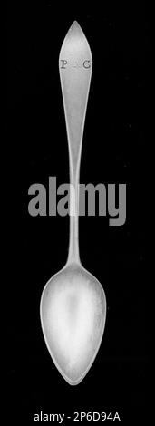 Samuel Drowne, Tea Spoon, c. 1790, silver Stock Photo - Alamy