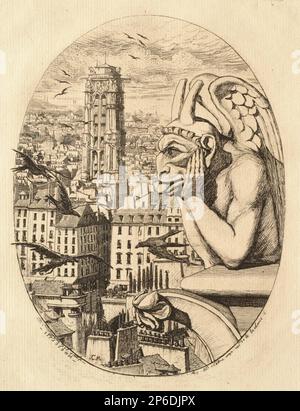 Le Stryge 1853 by Charles Meryon Stock Photo - Alamy