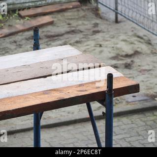 temporary pipes and joints scaffolding for construction works at ...