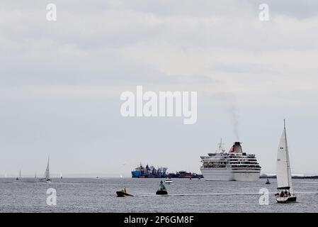 The MS Balmoral sets sail for the Titanic memorial cruise from ...
