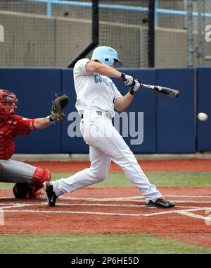 Columbia Lions outfielder Dario Pizzano (25) during first game of a ...
