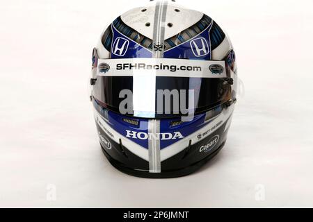 Josef Newgarden helmet during Izod IndyCar Series portrait session in ...