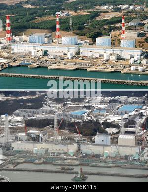 An aerial photo shows Unit 5 of the Fukushima No. 1 Nuclear Power Plant ...