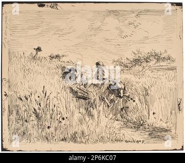 Sentier Dans Les Blés. Charles-François Daubigny (French, 1817 - 1878 ...
