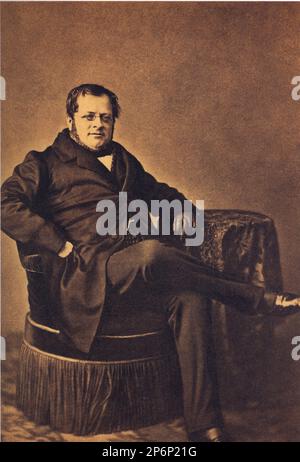 CAMILLO BENSO, COUNT OF CAVOUR (1810-1861) Italian statesman painted by ...