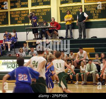 High school Television production class newscast Stock Photo - Alamy