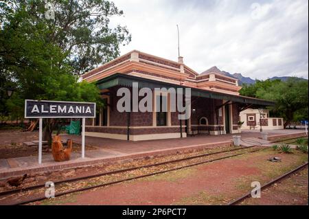 Alemania village old Railway Station, Ruta 40, Salta, Argentina Stock ...
