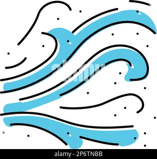 breeze air clean color icon vector illustration Stock Vector Image ...