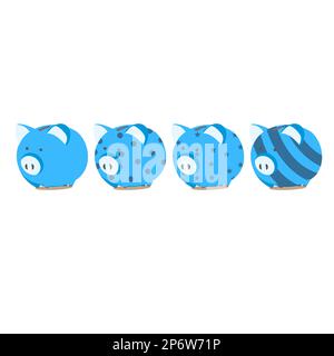 Vector illustration with different animals. Main object in white ...