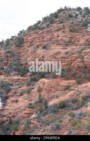 Airport Loop hiking trail in Sedona, Arizona. Famous for its vibrant ...