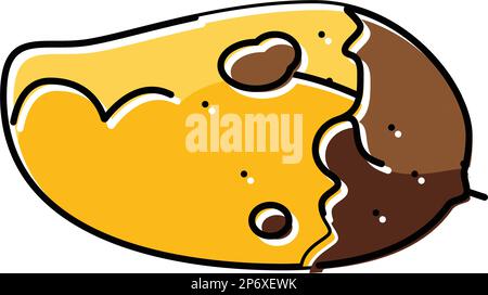 mangoes rotten food color icon vector illustration Stock Vector Image ...