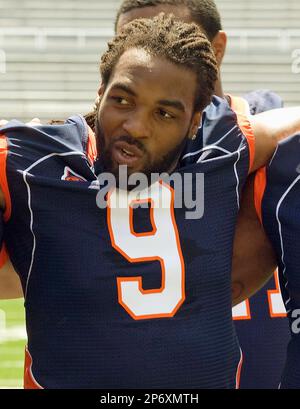 Review of sports stadium. A large football field covered with grass ...