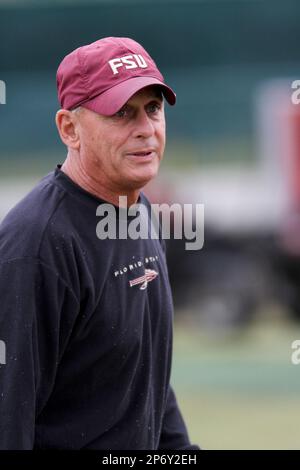 Florida State Offensive Line Coach Rick Trickett during his team's "4th ...