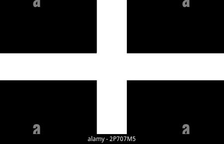 Flag of Cornwall Stock Photo - Alamy