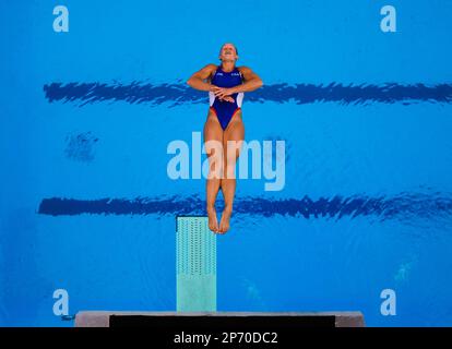 USA Olympic Diver Brittany Viola poses for a photoshoot at the UM ...