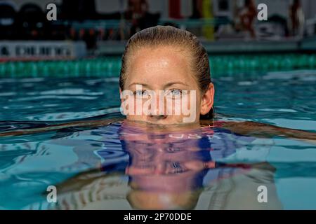 USA Olympic Diver Brittany Viola poses for a photoshoot at the UM ...