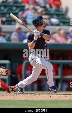 Detroit Tigers' Kerry Carpenter (30) bats during the first inning of a ...