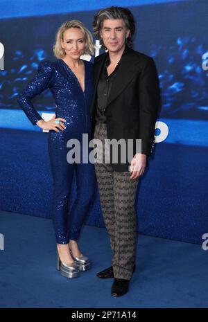 Kate Quilton, left, and James Lance arrive at the season three premiere ...