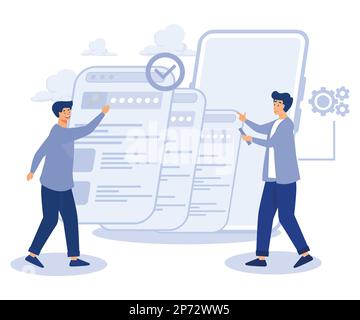 User research abstract concept vector illustration. Design project ...