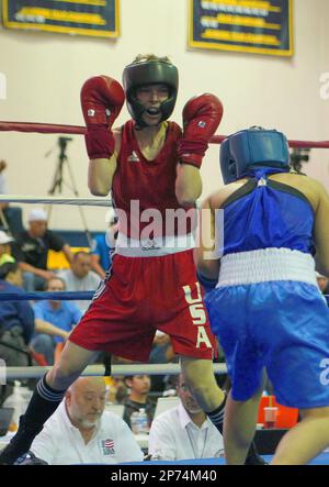 in the quarterfinals of the 2011 USA Boxing National Championships on ...