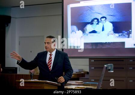 Defense attorney Angelo MacDonald delivers his opening statements ...
