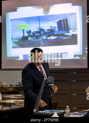 Defense attorney Angelo MacDonald delivers his opening statements ...