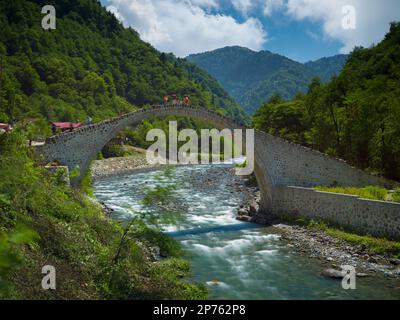 Historic Senyuva Bridge. Famous Senyuva ( Cinciva ) Stone Bridge On The ...