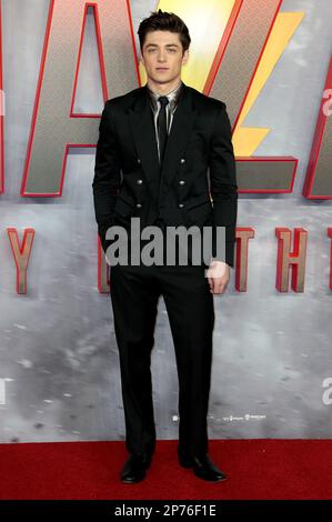 Mar 07, 2023 - London, England, UK - Asher Angel attending Shazam! Fury ...