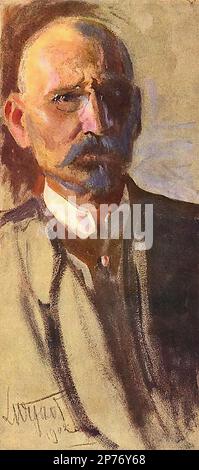 Wyczólkowski Leon - Self Portrait 5 - Polish School Stock Photo - Alamy