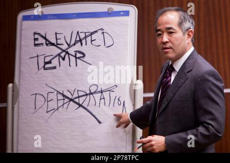 Defense attorny Luis Li continues his opening statement on the second ...