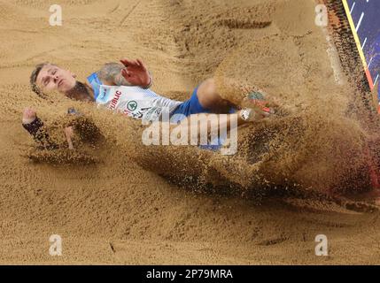 Radek JUŠKA of Czech Republic Long Jump Men Final during the European ...
