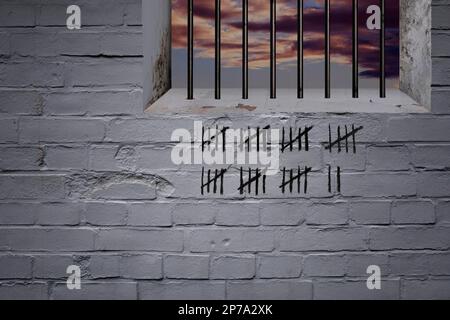 Counting days in prison Stock Photo - Alamy