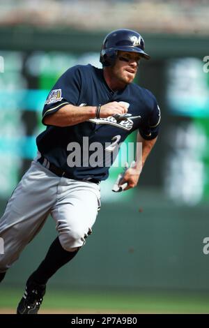 Milwaukee Brewers Joe Inglett in a game against the Minnesota Twins at ...