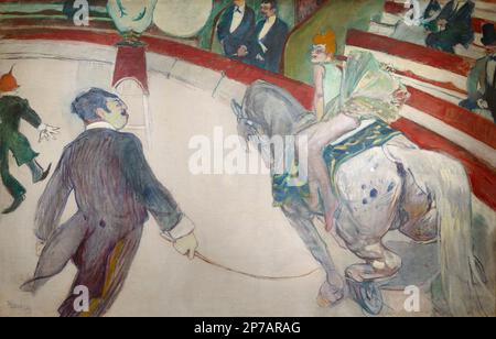 'At the Cirque Fernando' is a painting by Henri de Toulouse-Lautrec ...
