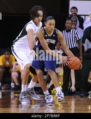 Notre Dame's Erica Solomon, left, battles Baylor's Brooklyn Pope, right ...