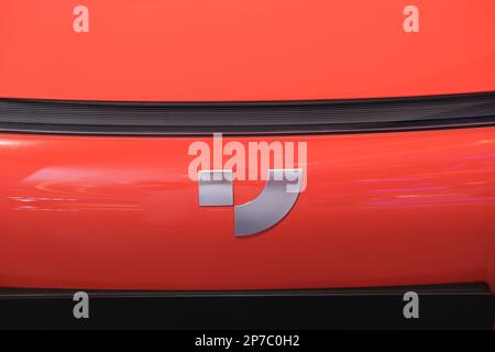 Shanghai,China-March 8th 2023: Jidu Auto electric car interior and ...