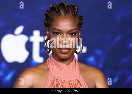 Precious Mustapha arrives at the season three premiere of "Ted Lasso ...