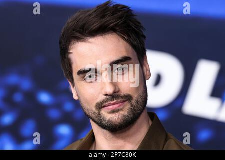 Stephen Manas arrives at "Ted Lasso" Day on Monday, May 1, 2023, at ...