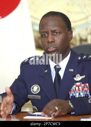 Lieutenant General Edward A. Rice Jr.,commander of U.S Forces, Japan ...