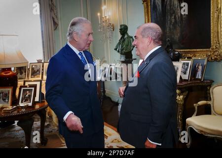 King Charles III receives Professor Mark Compton (Lord Prior, Order of ...
