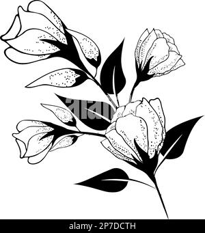 Spring composition of flower branches and a frame with a heart shape in ...