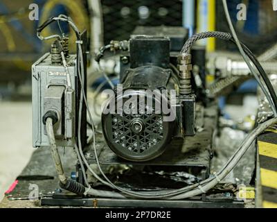 engine compartment and industrial motor Stock Photo - Alamy