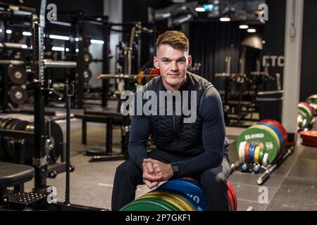 Ben Francis, founder of Gymshark. He is in the company's gym at their ...