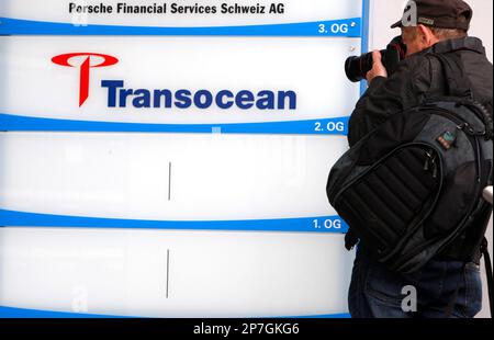 The headquarters of the offshore drilling company Transocean, tower at ...