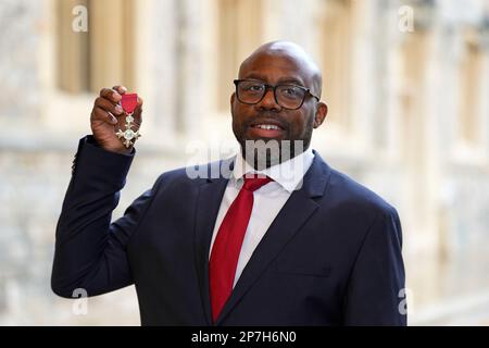 Shane Ryan after being made a Member of the Order of the British Empire ...