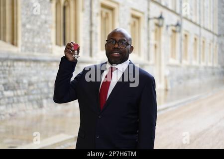 Shane Ryan after being made a Member of the Order of the British Empire ...