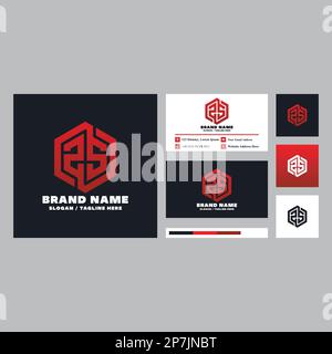 Letter 2S logo design template. Editable, resizable, EPS 10, vector ...